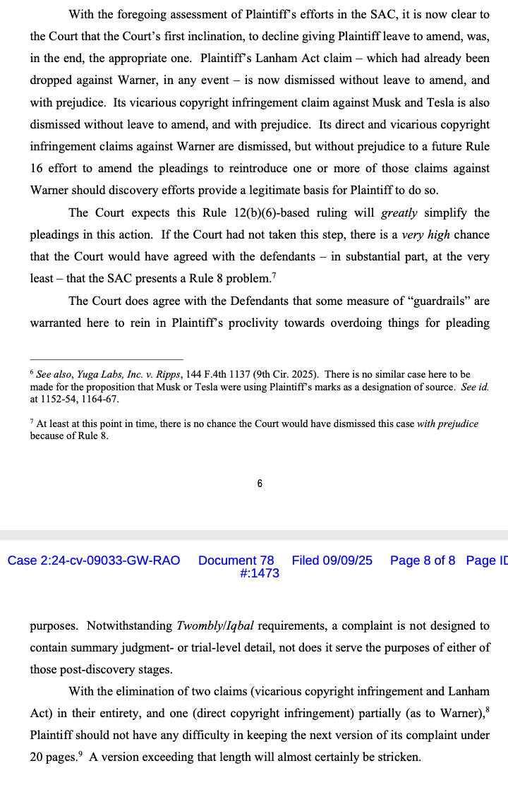 Judge Wu tentative ruling that Alcon Entertainment’s direct copyright ...