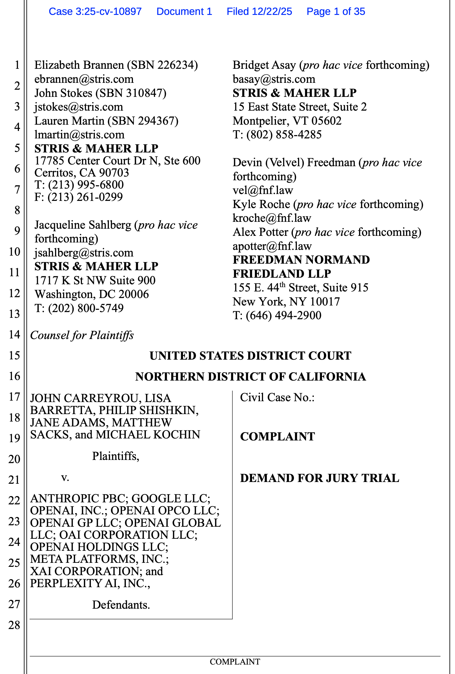 Carreyrou v. Anthropic – Chat GPT Is Eating the World