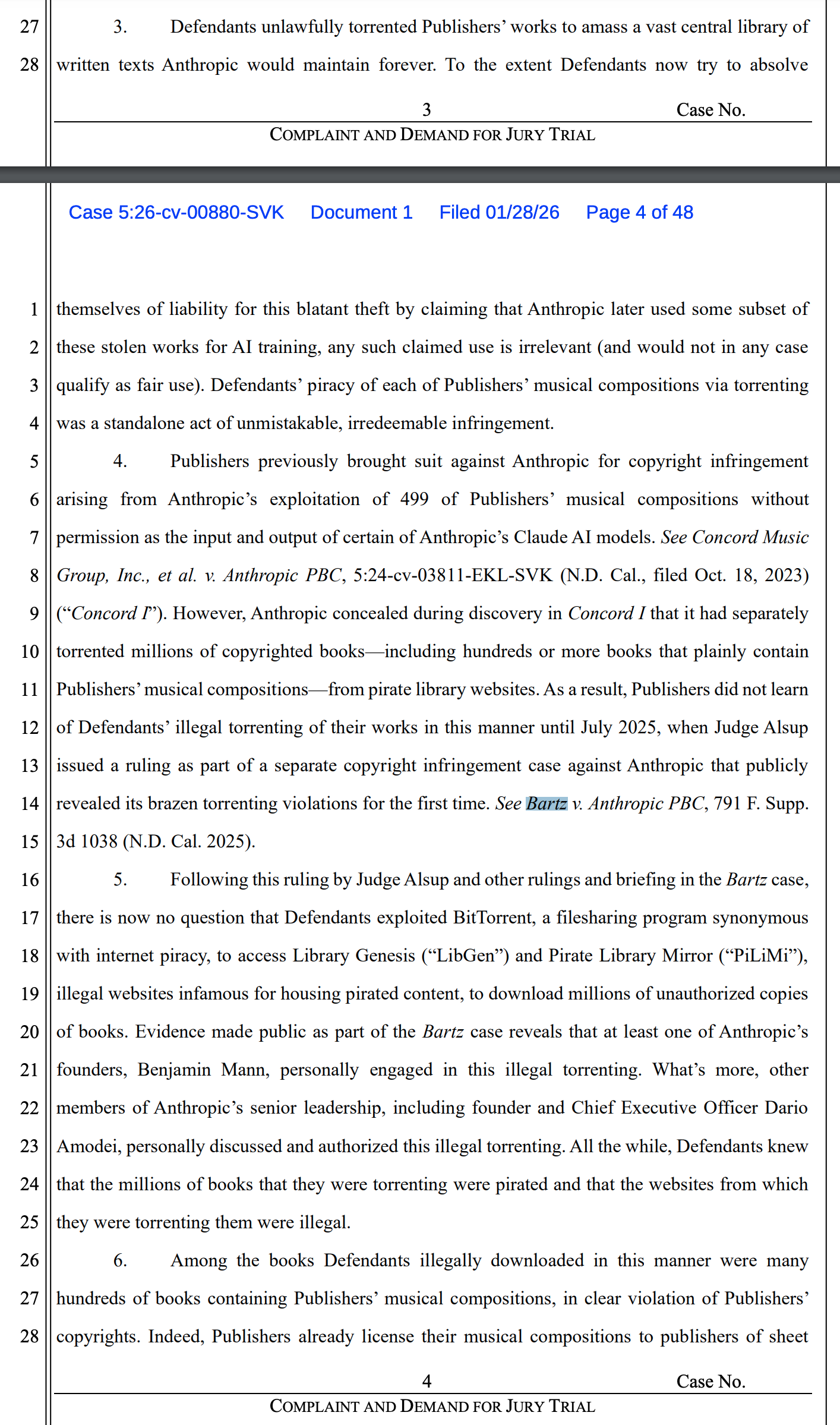 Shadow Library Strategy strikes again: Concord Music & music publishers ...